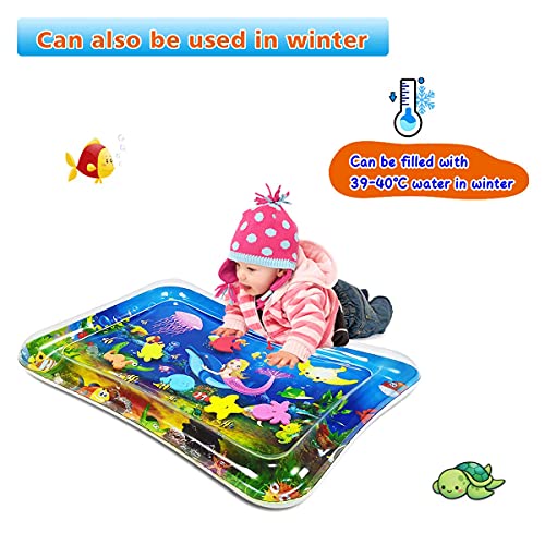 SUNSHINE-MALL Inflatable Tummy Premium Water mat Baby and Toddlers is The Perfect Fun time Play Activity Center Your Baby's Stimulation Growth (70 x 50 cm)