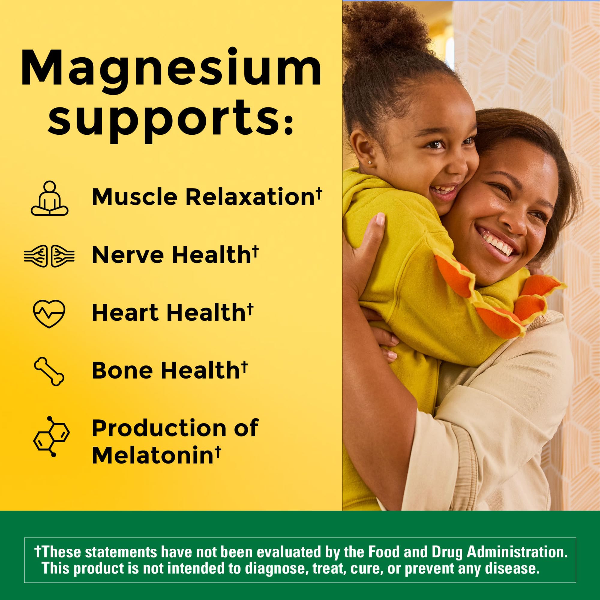 Nature Made Magnesium Citrate 250 mg per serving, Magnesium Supplement for Muscle, Nerve, Bone and Heart Support, 60 Softgels, 30 Day Supply