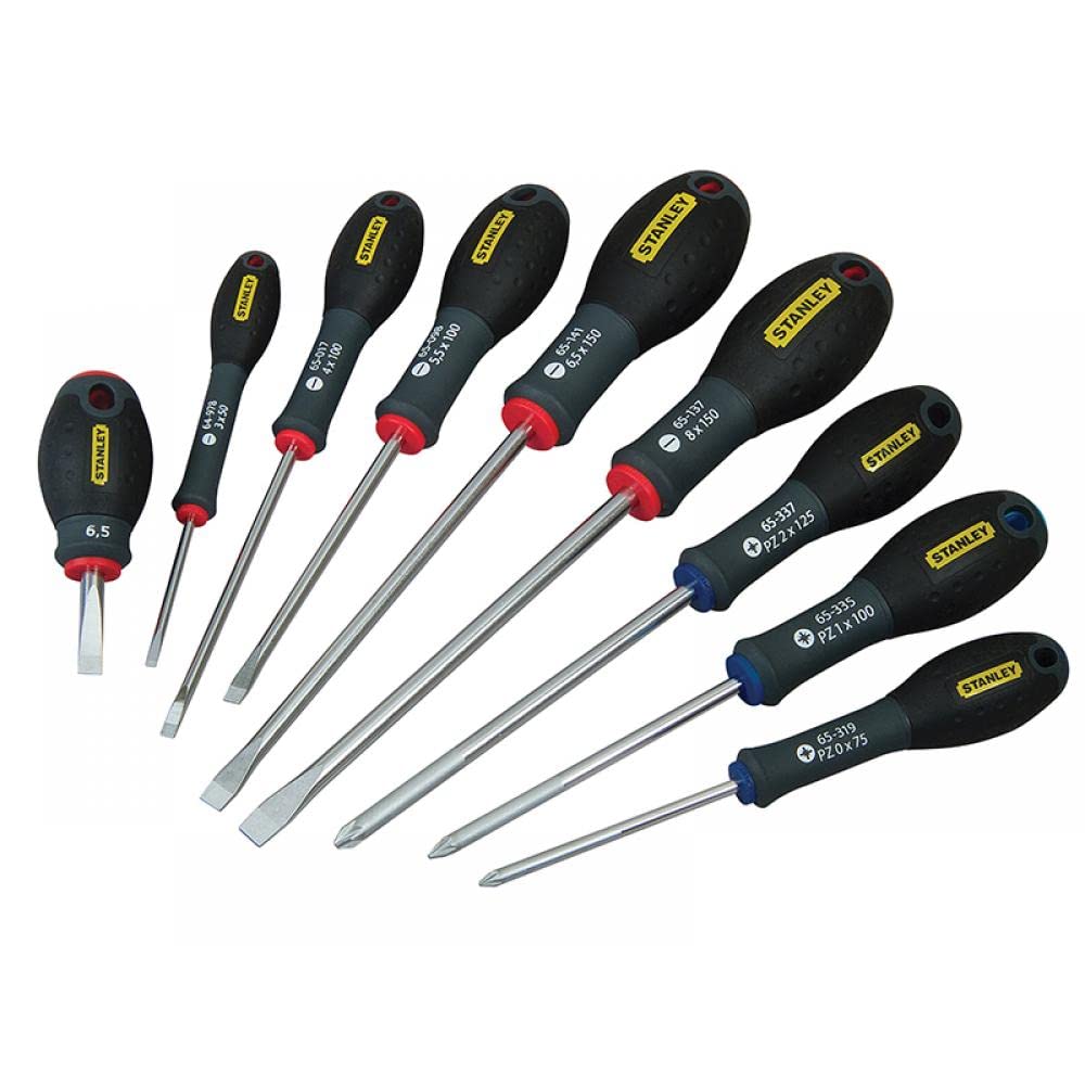 Stanley - Fatmax Screwdriver Set Parallel/Flared /Pozi 9 Piece