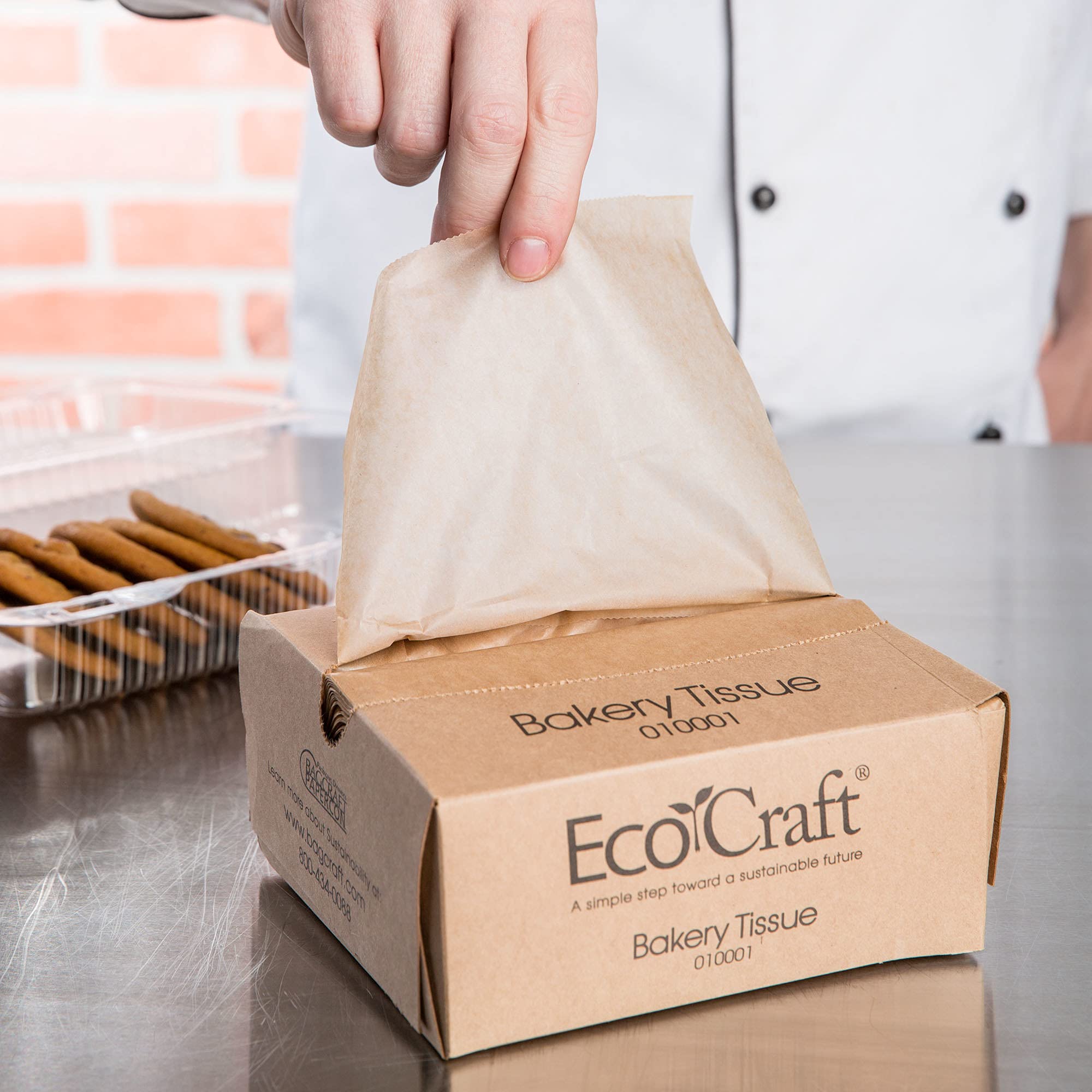 EcoCraft Interfolded Soy Blend Wax Tissue NK6T. Natural. Pack 1000