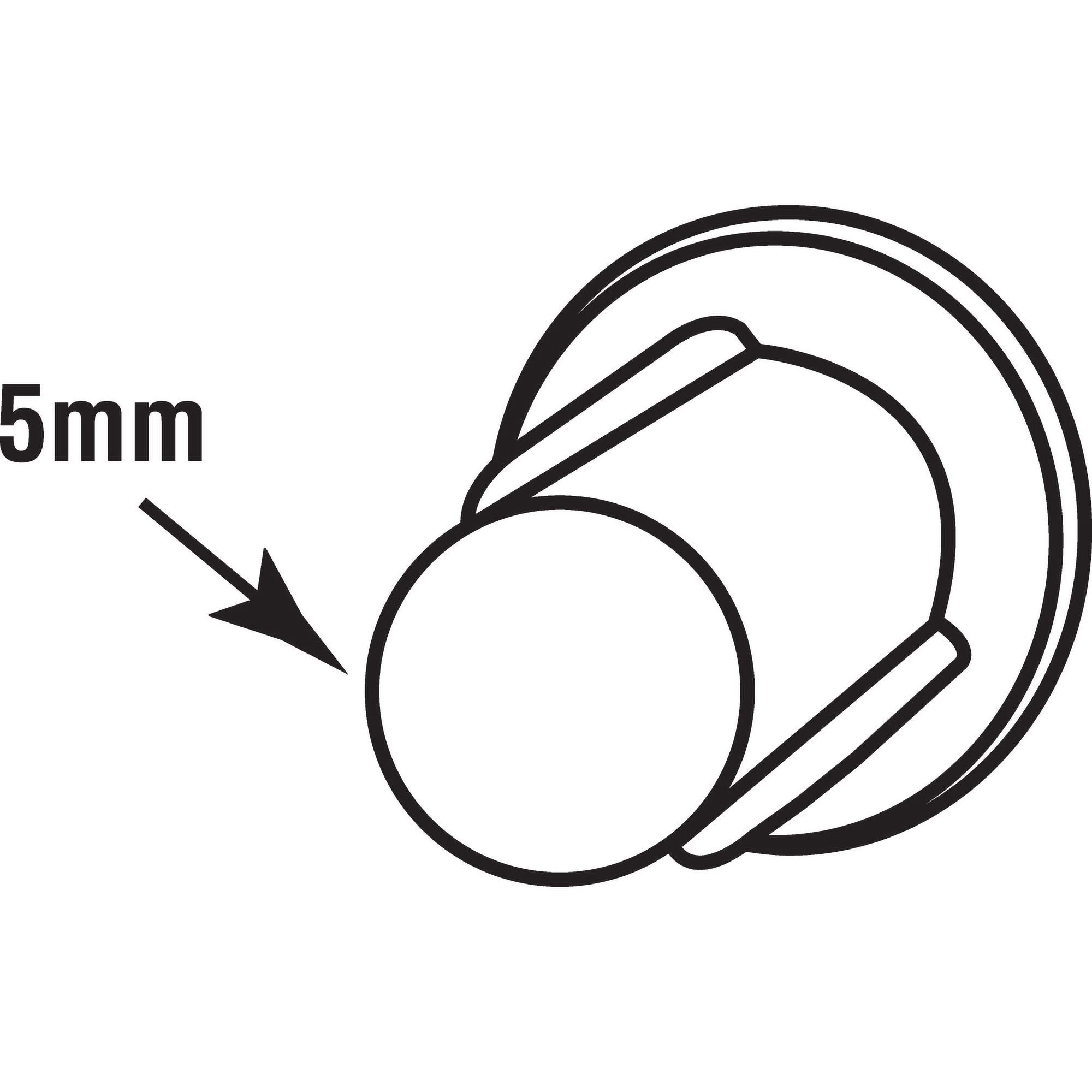 Prime-Line U 10033 Plastic Shelf Hole Plugs, 5mm, White (48 Pack)