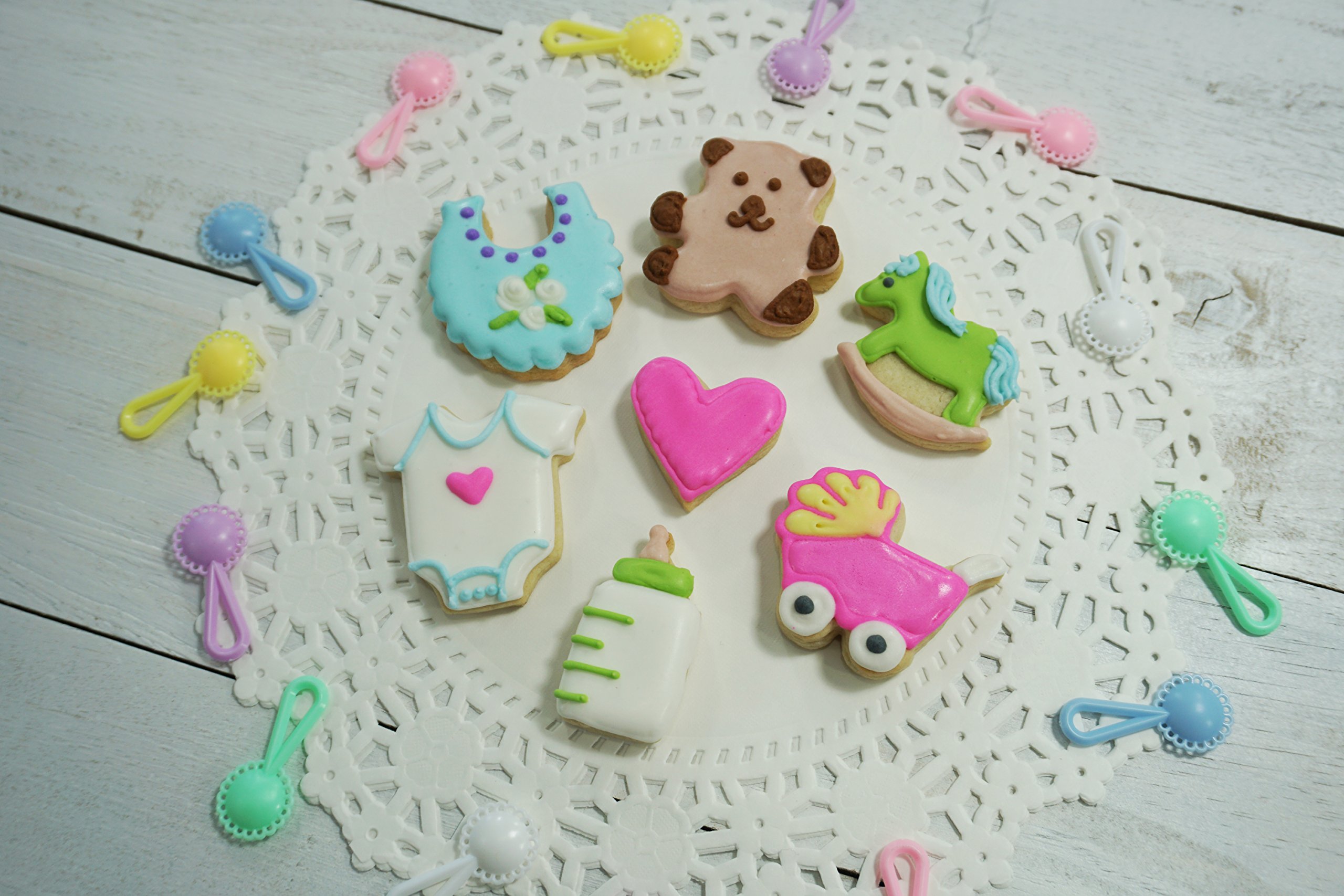 R&M International Mini Baby Cookie Cutters, Assorted, 7-Piece Set