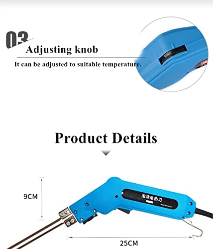 110V Electric Hot Foam Cutter Knife Grooving Wire Styrofoam Engraving Tool Kit Blade Slotting Board DIY Sculpture (Full set)