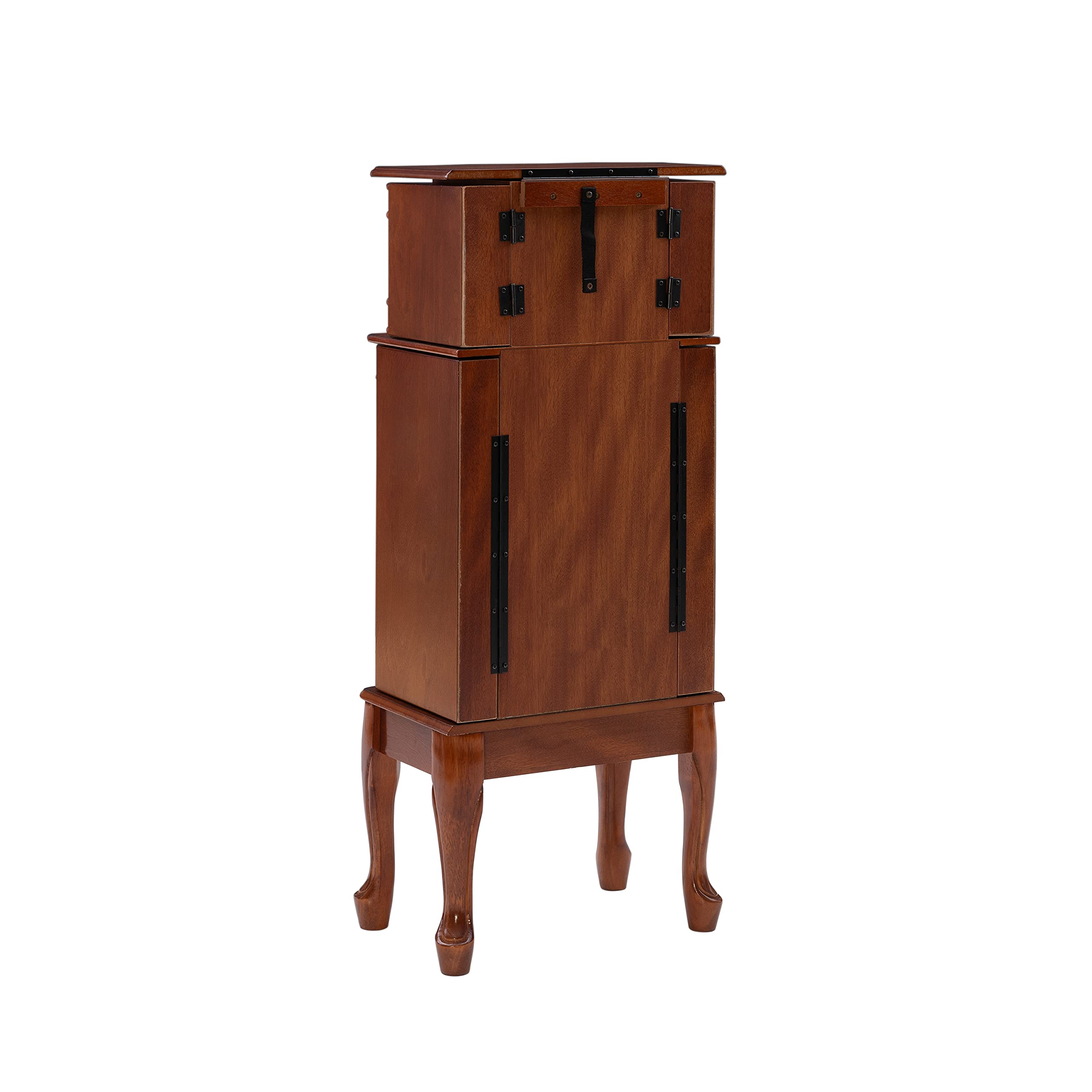 Powell Classic Cherry Jewelry Armoire, 16.5 x 40.25 x 11.88