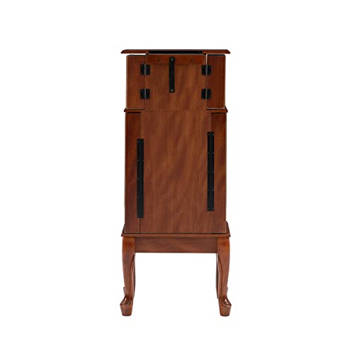 Powell Classic Cherry Jewelry Armoire, 16.5 x 40.25 x 11.88