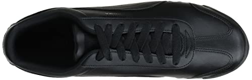 PUMA Mens Roma Sneaker, Basic black-black, 9.5