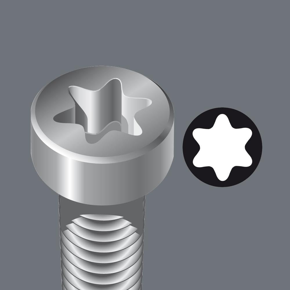 Wera 3367 Torx Screwdriver, Stainless Steel, TX 20 x 100 mm, 05032054001