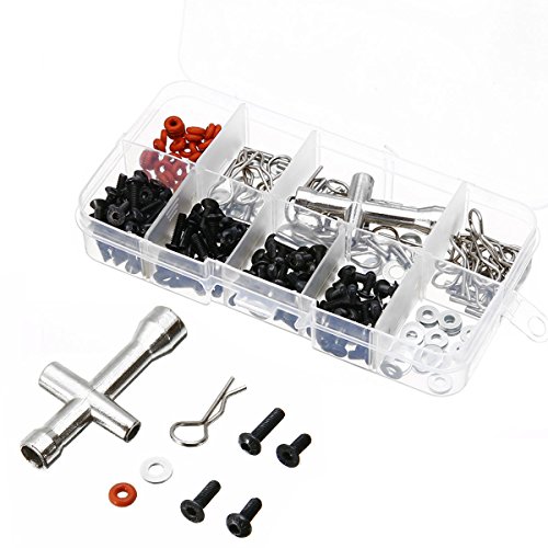 prorcmodel 270 in One Set Screws Box Repair Tool Kit for 1/10 HSP RC Car DIY Kits 94188
