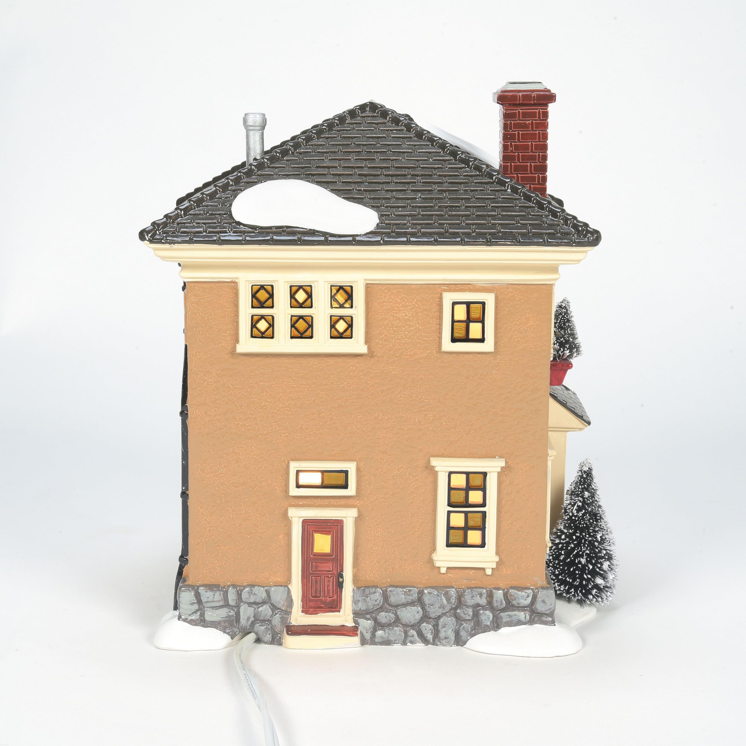Department 56 Porcelain Snow Village Christmas at Grandma's Lit House