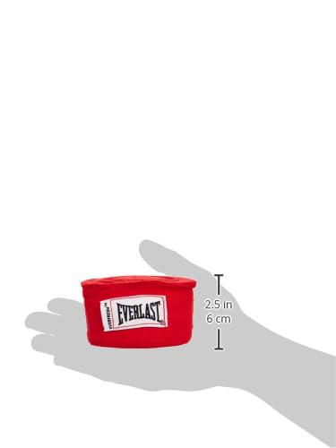 Everlast Professional Hand Wraps, 180-Inch, Red