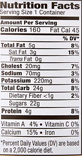Brown Cow Cream Top Strawberry on the Bottom Whole Milk Yogurt, 5.3 oz. Cup- Creamy, Delicious Yogurt