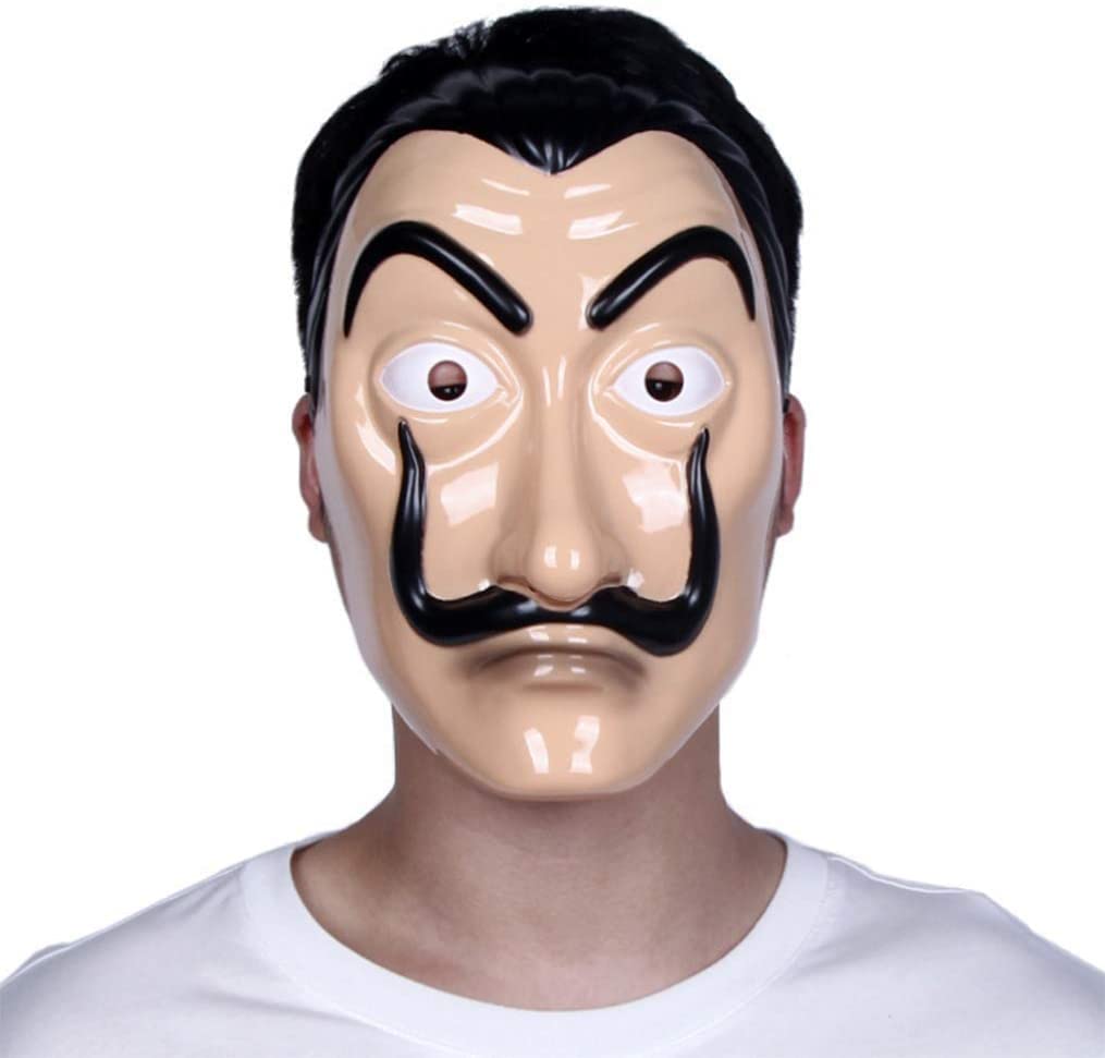 Gmasking PVC Salvador Mustache Dali Halloween Party Costume Exclusive Mask