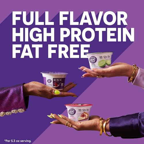 Dannon Light + Fit Greek Nonfat Yogurt, Cherry, Gluten-Free, 5.3 oz., 4 Pack