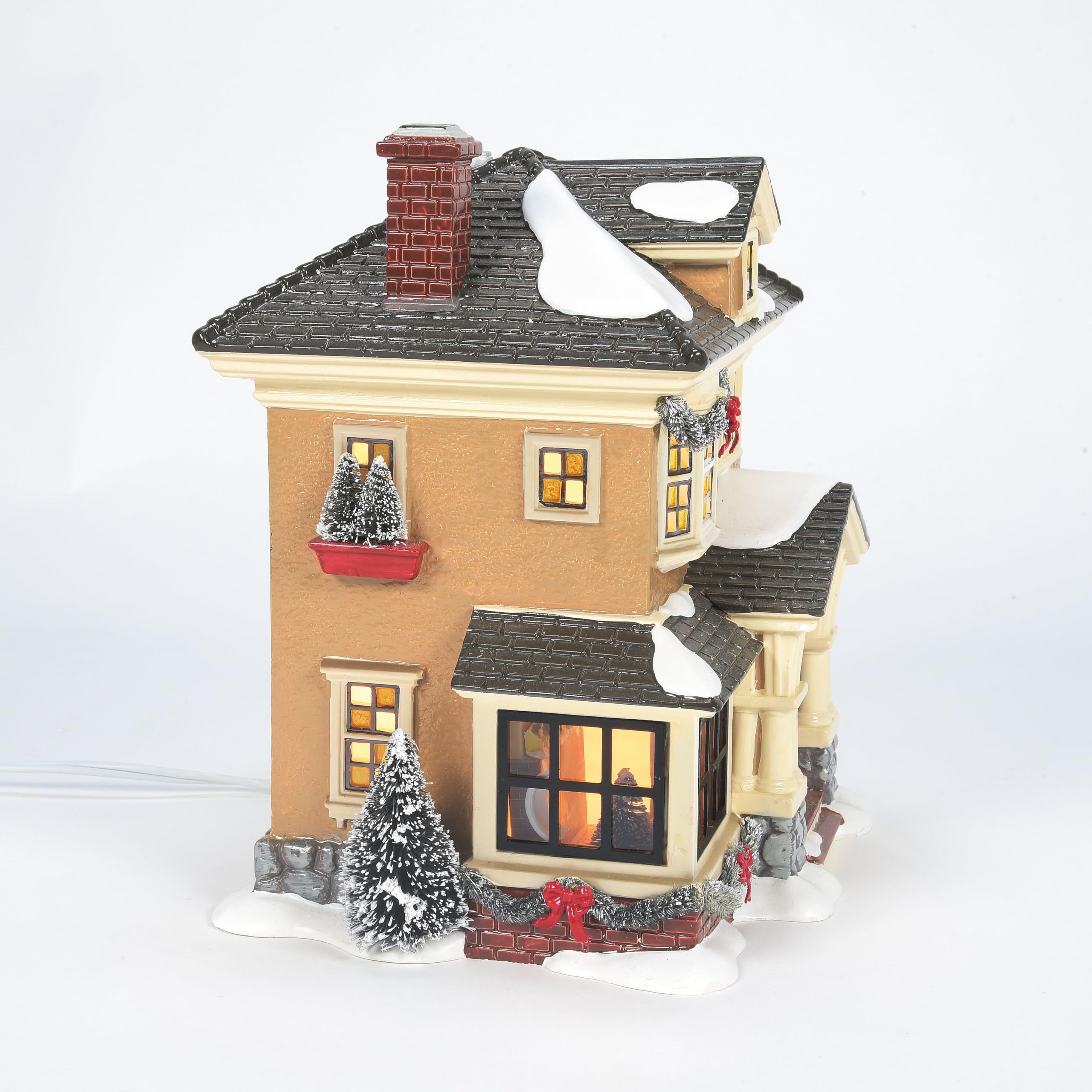 Department 56 Porcelain Snow Village Christmas at Grandma's Lit House