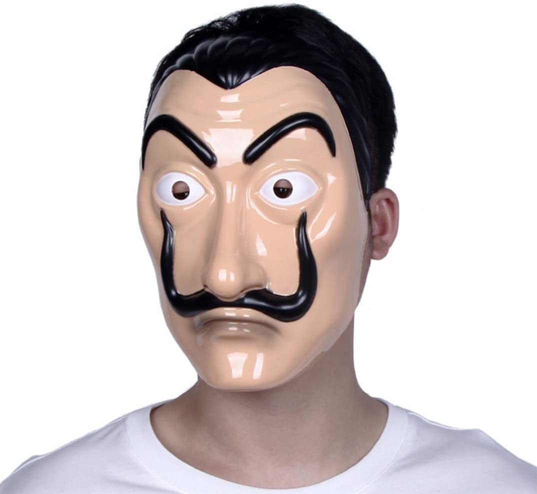 Gmasking PVC Salvador Mustache Dali Halloween Party Costume Exclusive Mask
