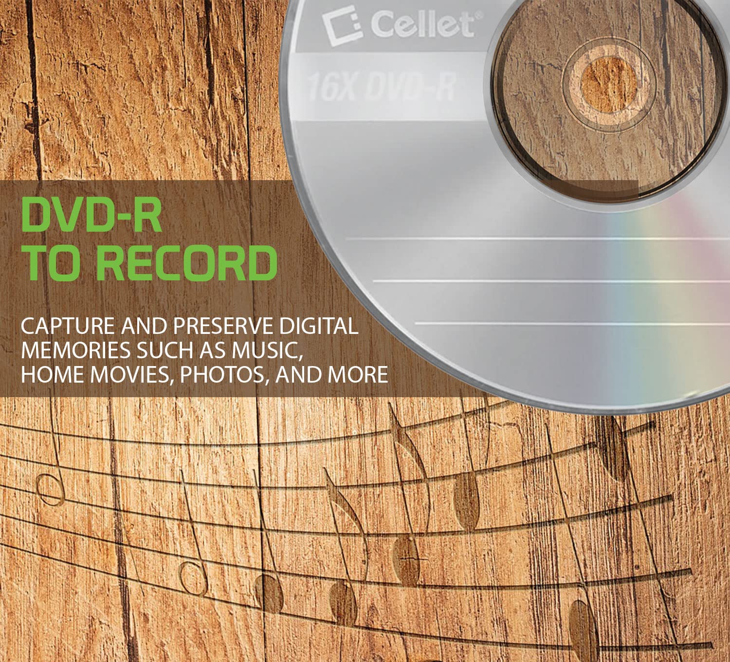 Recordable Blank DVD Disk 16X 120 Min 4.7 GB DVD-R for Video, Pictures, MP3 Files (DVD-R) (5 Pieces)