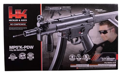 Umarex HK Heckler & Koch MP5 K-PDW Semi Automatic .177 Caliber BB Gun Air Rifle, Black