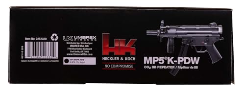 Umarex HK Heckler & Koch MP5 K-PDW Semi Automatic .177 Caliber BB Gun Air Rifle, Black