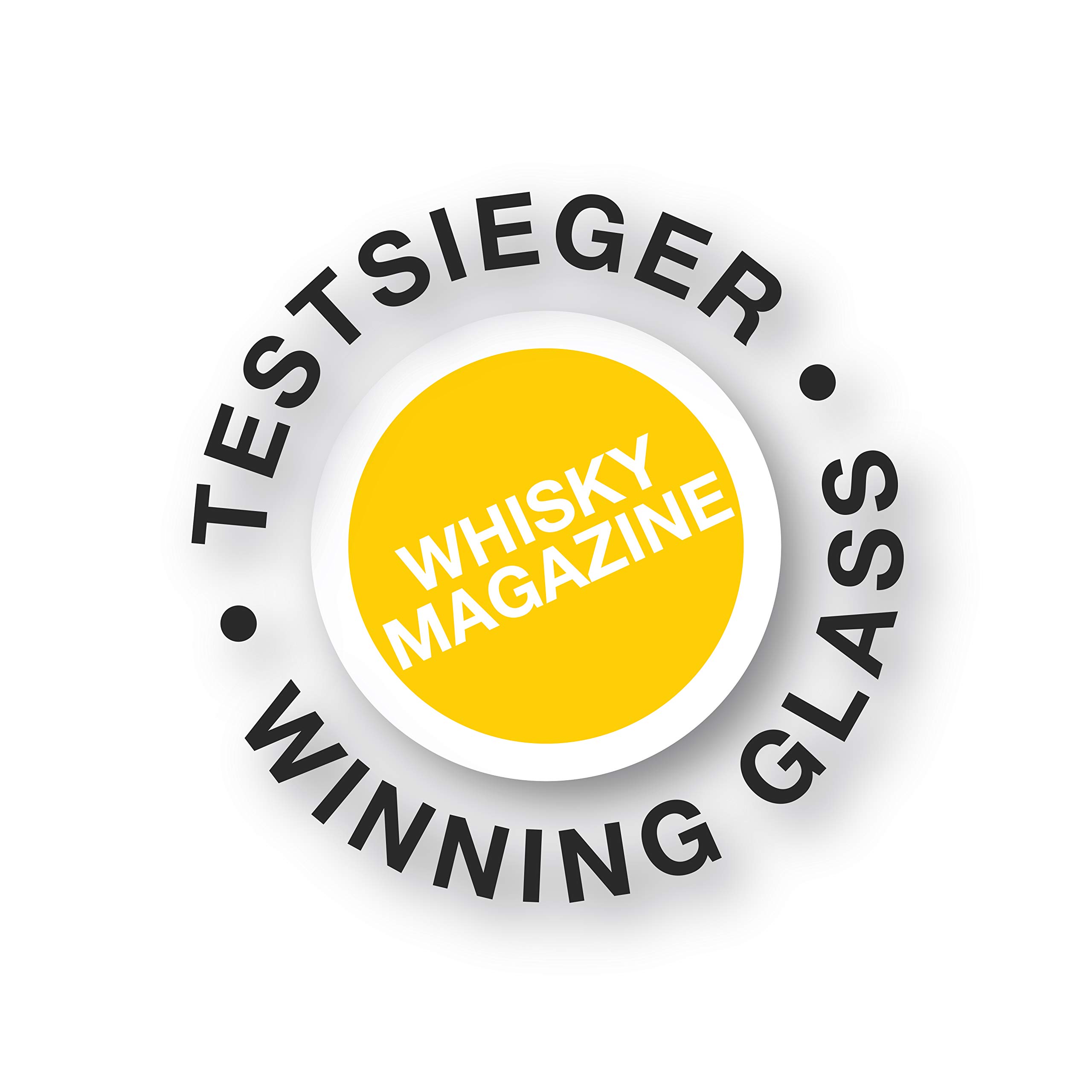 Eisch Malt-Whisky Nosing Glasses Set of 2 – Handcrafted Crystal Glass with Aroma Lids - for Single Malt & Blended Whisky - Gift Tube Packaging - Dishwasher Safe - Made in Germany