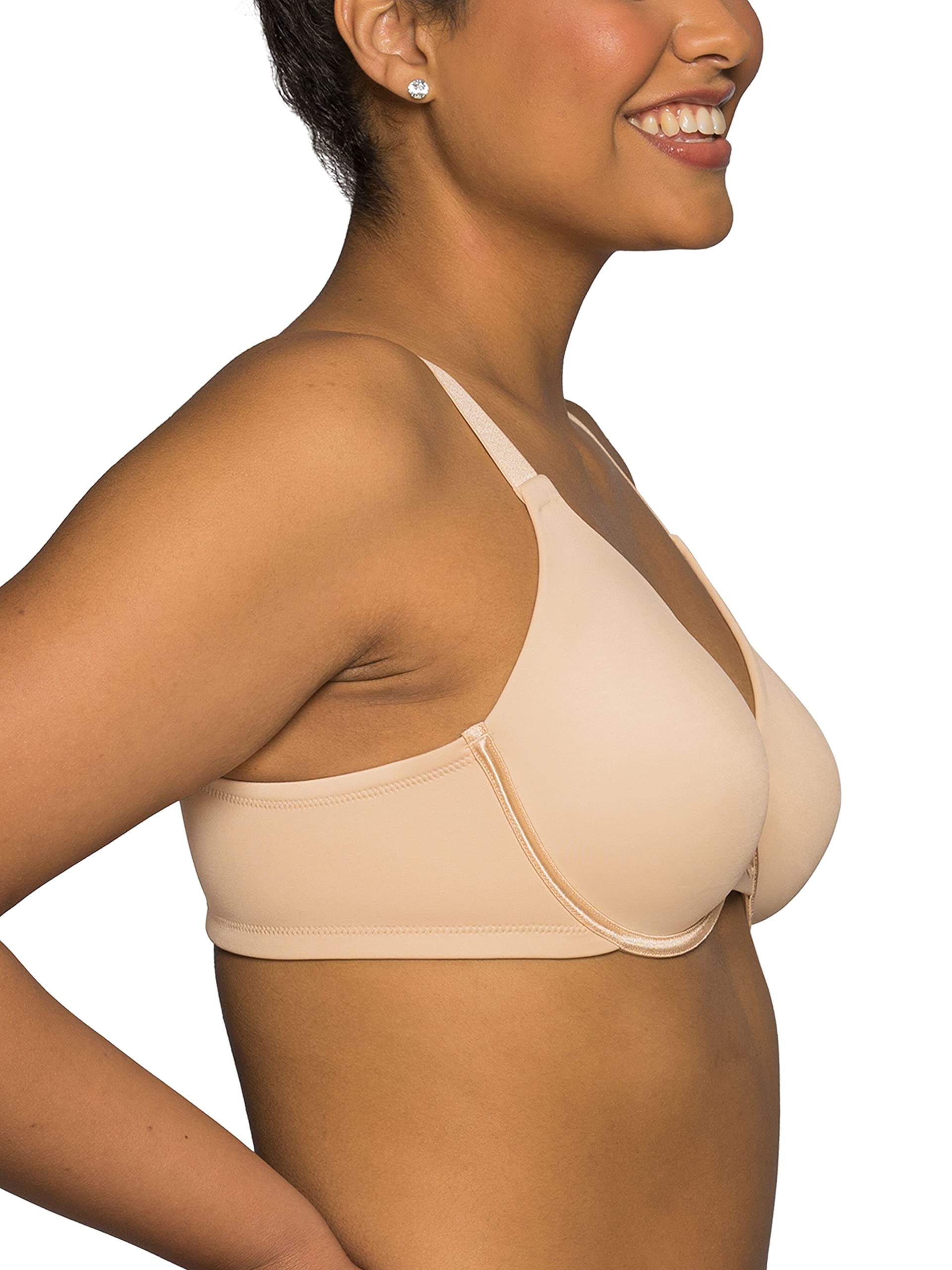 Vanity Fair Women's Plus Size Beauty Back Smoothing Minimizer Bra, Damask Neutral, 40DD