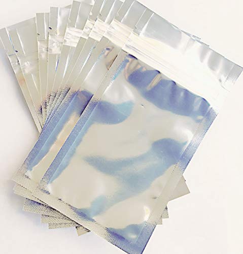 500 Silver Aluminum Foil Mylar 2.5x4 inches Recloseable Bag Clear Front AL-1 US Seller Ship Fast…