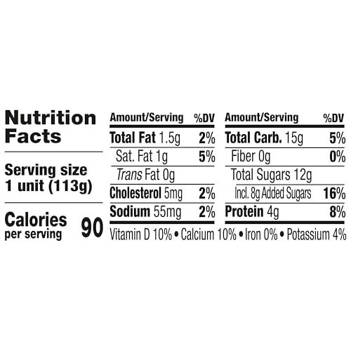 ACTIVIA Probiotic Lowfat Yogurt, Non-GMO Project Verified, Black Cherry, 16 Oz, Pack of 4