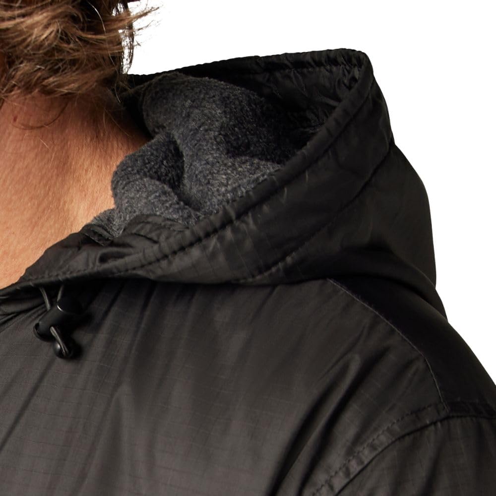 Dickies mens Big and Tall Fleece Lined Hooded Jacket work utility outerwear, Black, 3X-Large US
