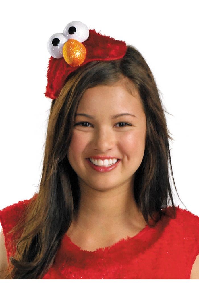 Disguise Women's Sesame Street Elmo Adult Costume Headband, Red, One Size