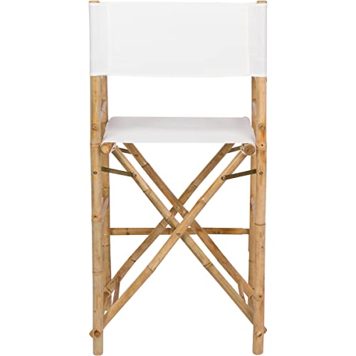 Zero Emission World Bamboo High Director Chair, White