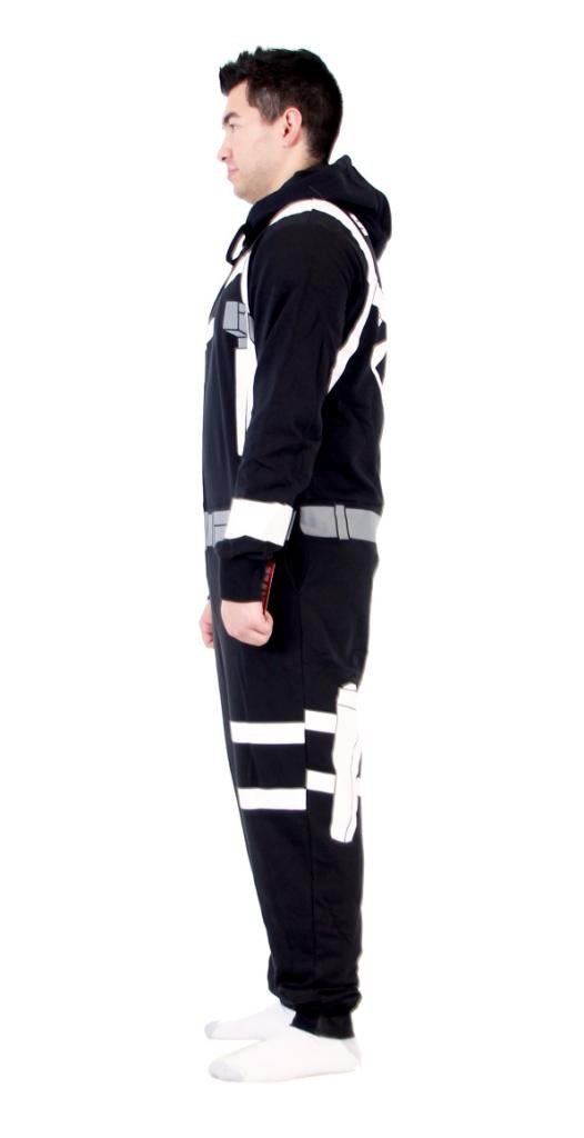 Marvel Agents of S.H.I.E.L.D. Men's Shield Jump Jumpsuit, Black, X-Large
