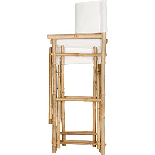 Zero Emission World Bamboo High Director Chair, White