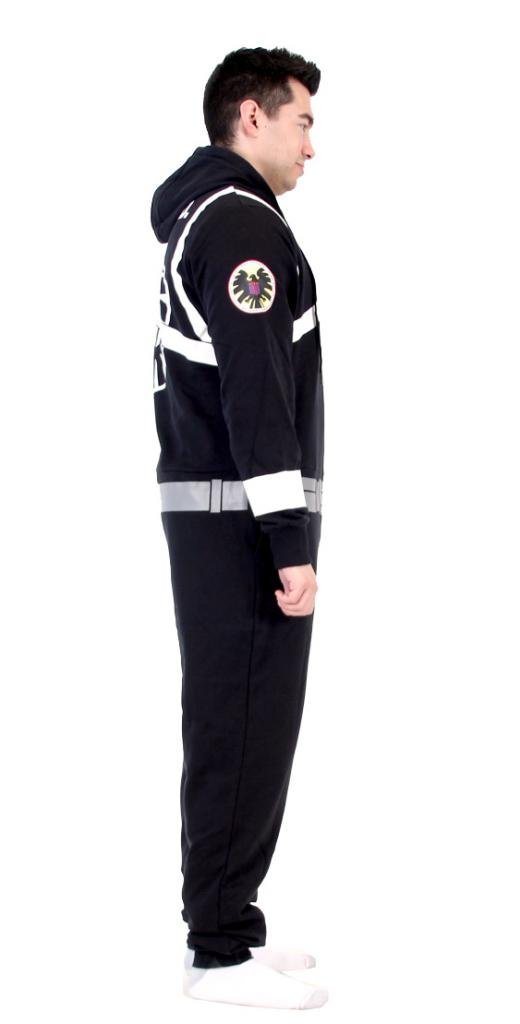 Marvel Agents of S.H.I.E.L.D. Men's Shield Jump Jumpsuit, Black, X-Large
