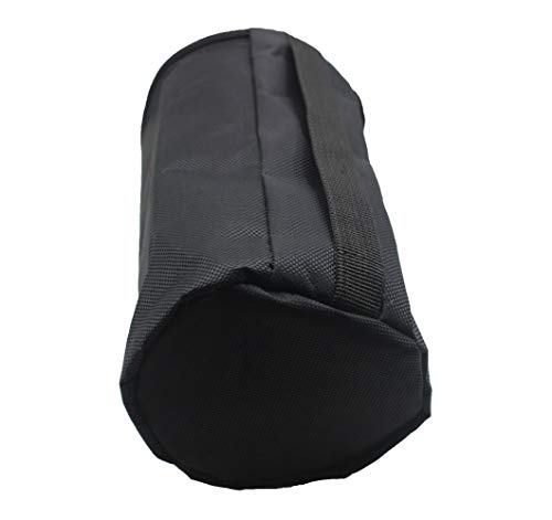 Sovenny Multifunction Cylinder Zippered Canvas Pen Bag Pencil Marker Case Stationary Storage Bottle Travel Cosmetic Bag