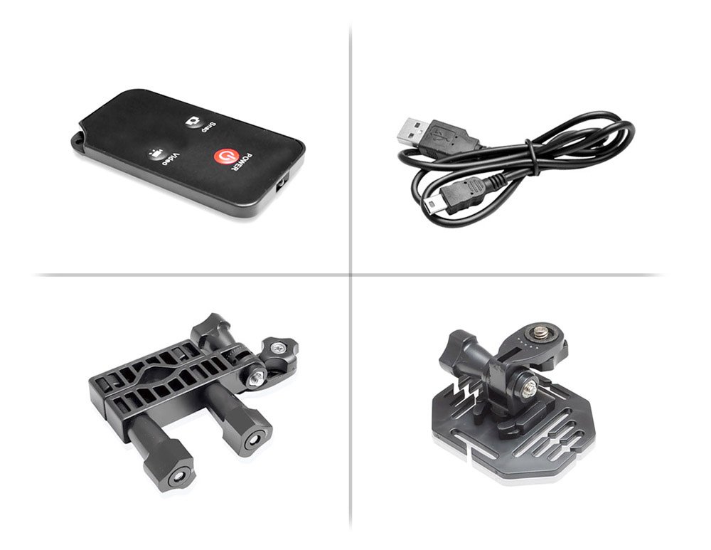 Pyle Hi Speed Sports Action Camera - HD 1080P Mini Camcorder w/ 12 MP Cam, 2.4" Touch Screen USB SD Card HDMI, Battery - Waterproof Case, USB Cable, Wireless Remote Control, Mount PSCHD60BK (Black)
