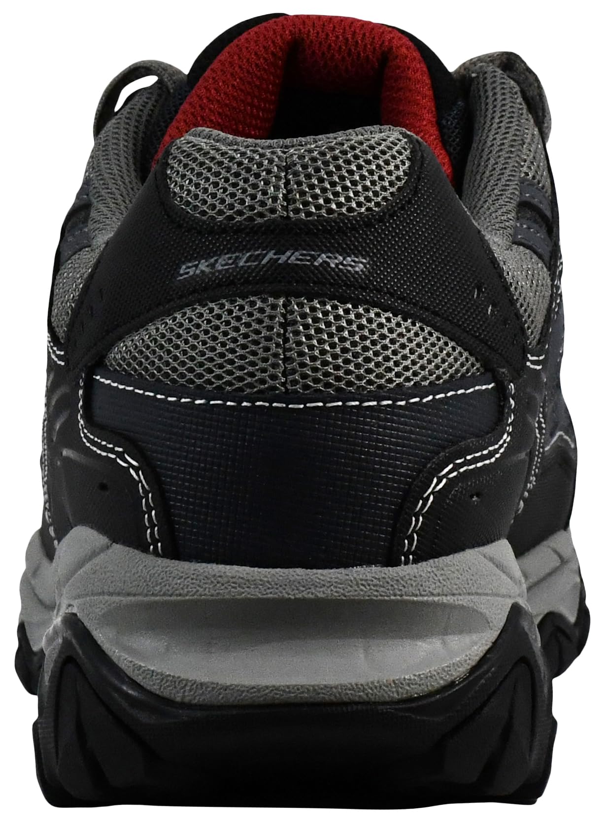 Skechers mens Afterburn Memory Foam Lace-up fashion sneakers, Navy, 9 US