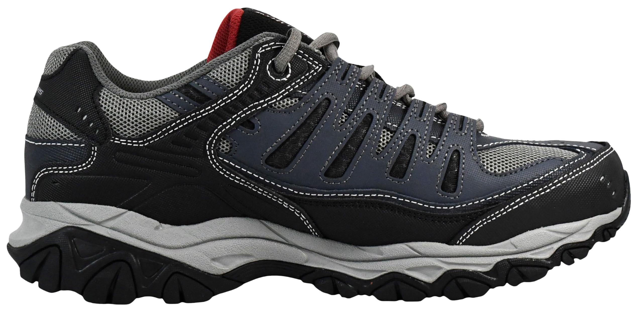 Skechers mens Afterburn Memory Foam Lace-up fashion sneakers, Navy, 9 US