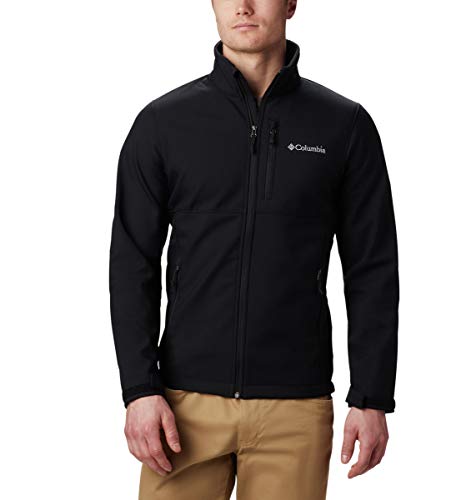 Columbia Men's Ascender Softshell Front-Zip Jacket, Black, Large