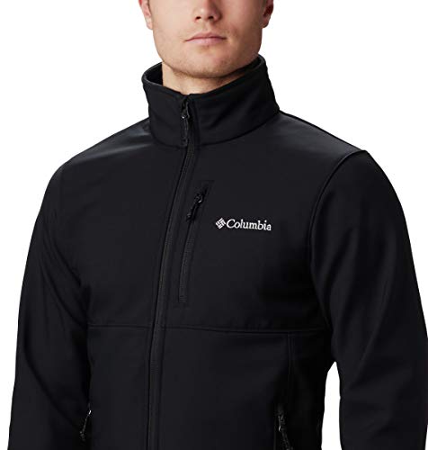 Columbia Men's Ascender Softshell Front-Zip Jacket, Black, Large