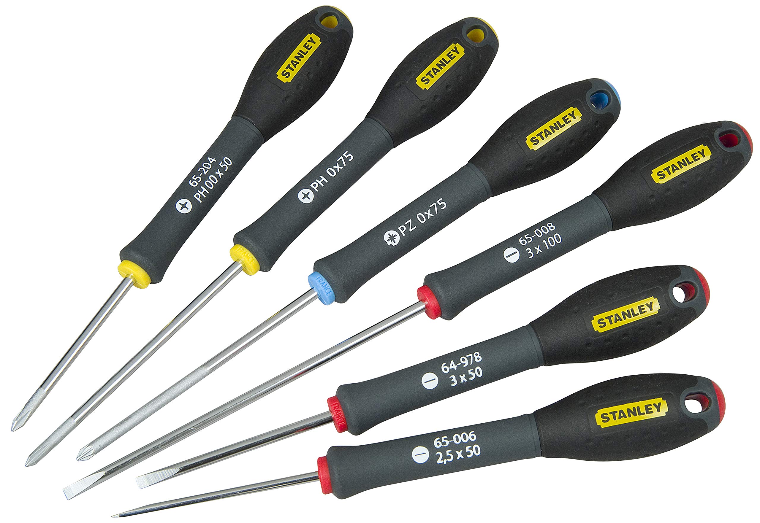 Stanley 0-65-492 Instrument set (6 piece), Black/Yellow