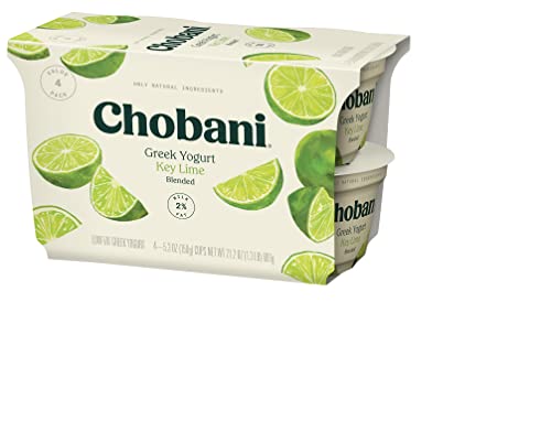 Chobani® Low-Fat Greek Yogurt Key Lime Blended 5.3oz 4-pack