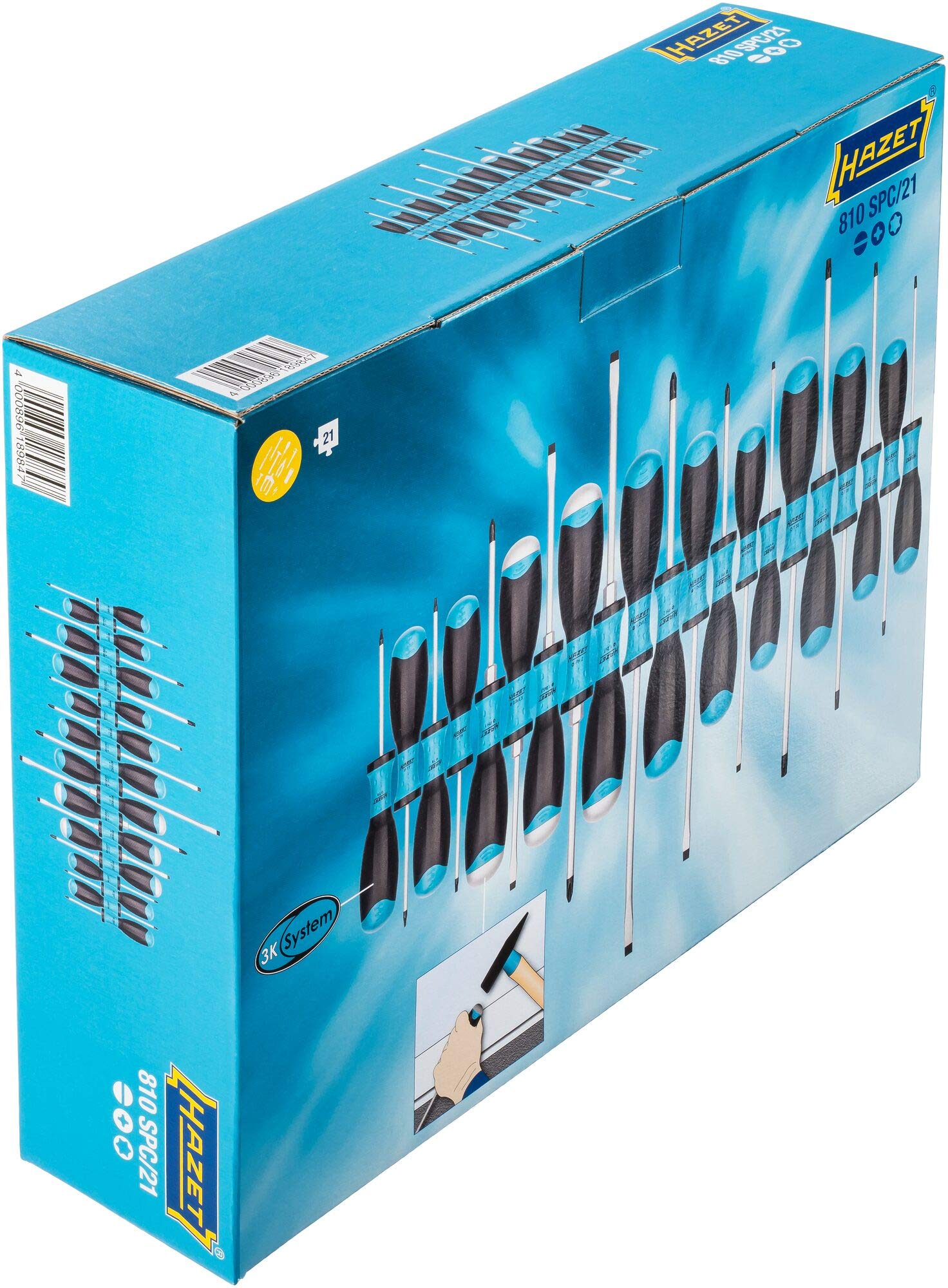 Hazet 810SPC/21 Screwdriver Set "Jumbox" 21 Piece