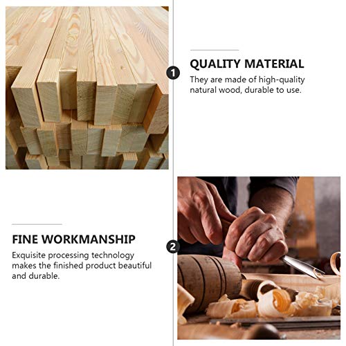DOITOOL Wood Craft Box Unpainted Small Jewelry Box Mini Chest Treasure Case Organizer Sundries Gift Box for DIY Crafts(Medium)