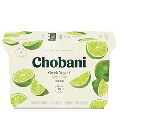 Chobani® Low-Fat Greek Yogurt Key Lime Blended 5.3oz 4-pack