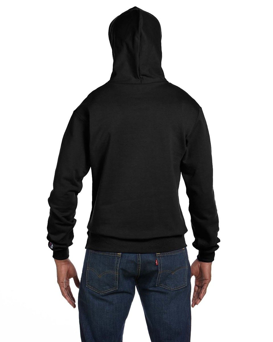 Champion Adult Pullover Hooded Sweatshirt, Black, Medium