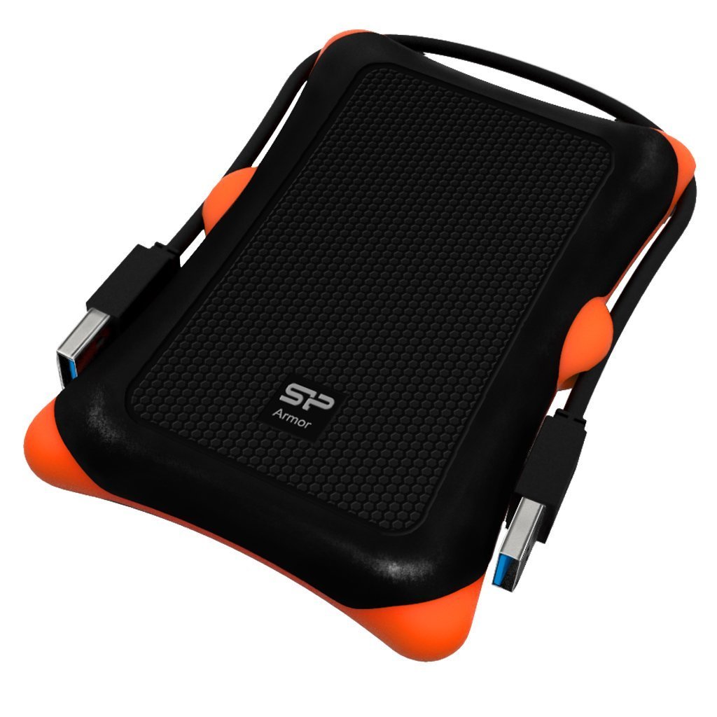 Silicon Power 1TB Rugged Armor A30 Military Grade Shockproof USB 3.0 2.5 Inch Portable External Hard Drive for PC, Mac, Xbox One, Xbox 360, PS4, PS4 Pro and PS4 Slim, Black