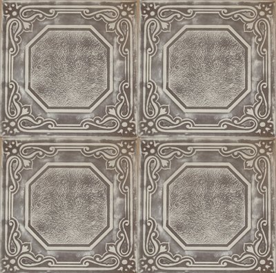 Lizbona R32W 20 x 20 Tin Looking Styrofoam Glue Up White Ceiling Tile