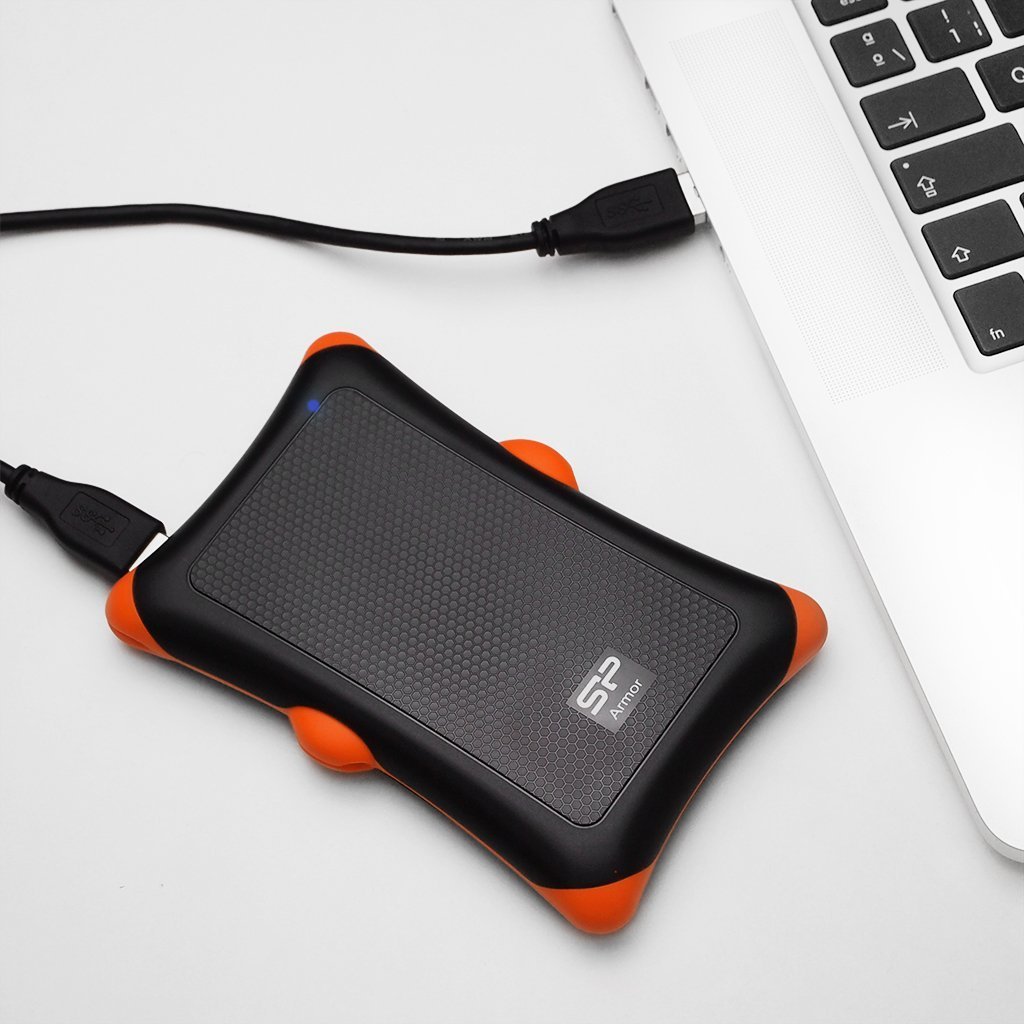 Silicon Power 1TB Rugged Armor A30 Military Grade Shockproof USB 3.0 2.5 Inch Portable External Hard Drive for PC, Mac, Xbox One, Xbox 360, PS4, PS4 Pro and PS4 Slim, Black