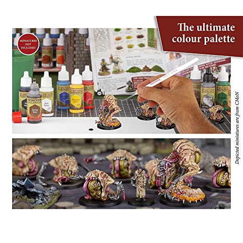 The Army Painter - Wargamers Complete Upgrade Miniature Paint Sets - Acrylic Model Paints for Plastic Models, 74 Warpaints - 57 Acrylic, 3 Metallic, 7 Effects Warpaints for Models,7 Quickshade Washes