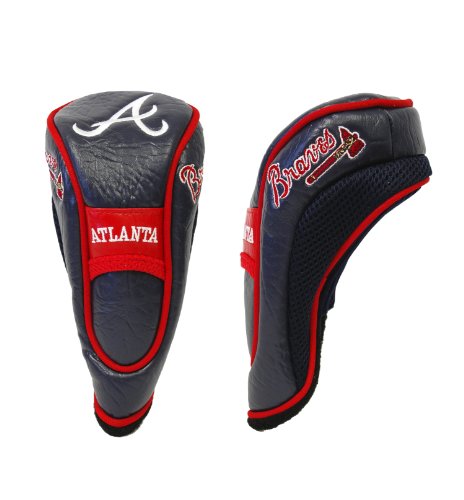 Team Golf MLB Atlanta Braves Hybrid Head Cover Hybrid Golf Club Headcover, Hook-and-Loop Closure, Velour lined for Extra Club Protection