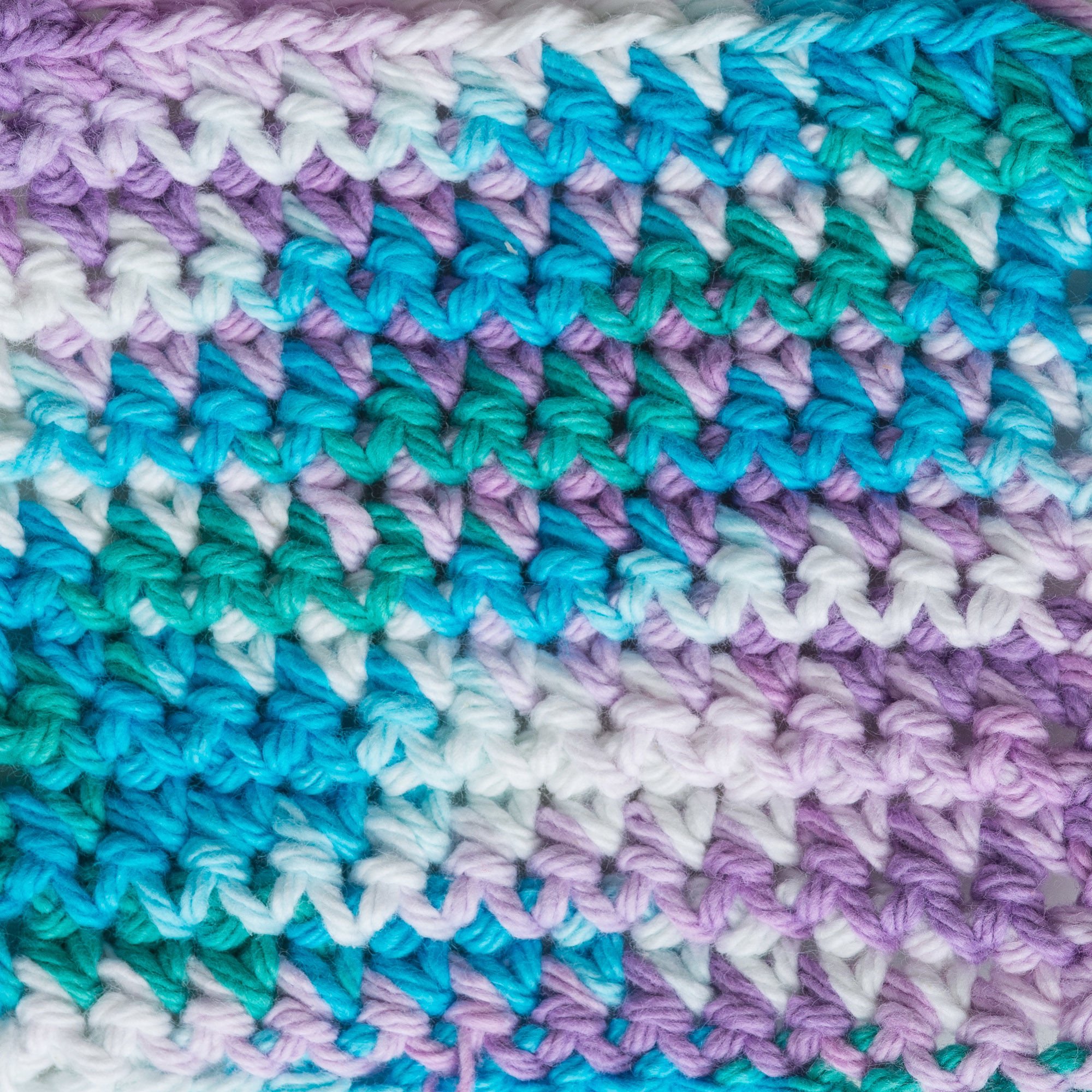 Lily Sugar'n Cream Super Size Ombres Yarn, 3 oz, Beach Ball Blue, 1 Ball